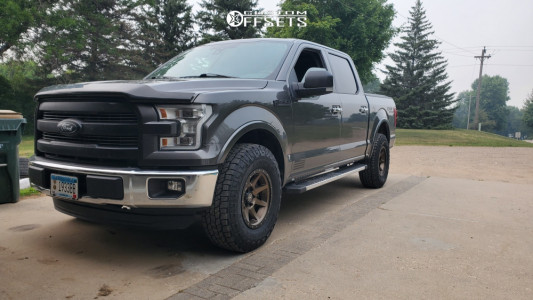 2016 Ford F-150 with 17x8.5 6 Icon Alloys Rebound and 285/75R17 Cooper ...