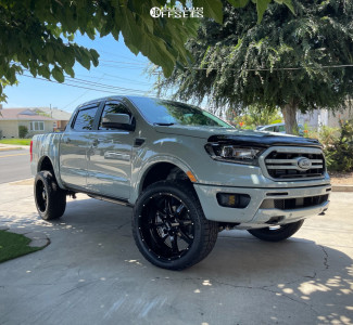 2021 Ford Ranger with 18x9 1 Fuel Ripper and 33/12.5R18 Toyo Tires Open ...