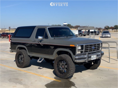1985 Ford Bronco with 20x12 -44 TIS 535MB and 35/12.5R20 Ironman All ...