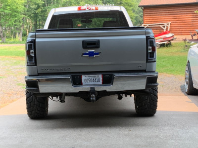 2016 Chevrolet Silverado 1500 with 20x10 -25 Vision Razor and 33/12 ...