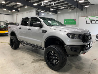 2019 Ford Ranger with 20x10 -24 Fuel Maverick D538 and 305/55R20 Fuel ...