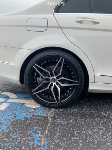 2012 Mercedes-Benz C300 with 19x8.5 35 Marquee Luxury M3259 and 245 ...