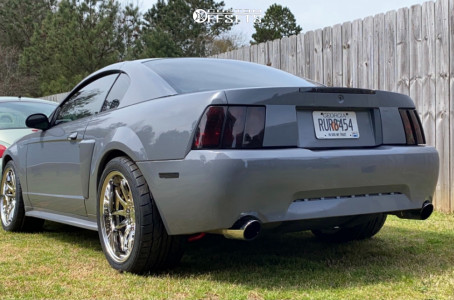 2003 Ford Mustang with 19x9.5 22 Aodhan Ds02 and 265/35R19 Nitto Nt555 ...
