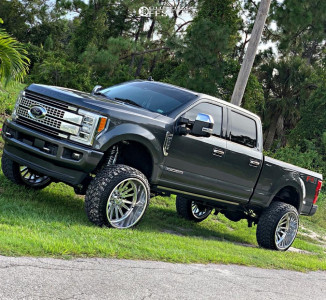 2019 Ford F-250 Super Duty with 26x14 -90 American Force Quantum Cc and ...