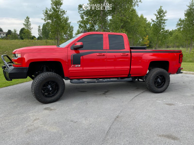 2017 Chevrolet Silverado 1500 with 18x9 -12 Fuel Hostage D625 and 35/12 ...