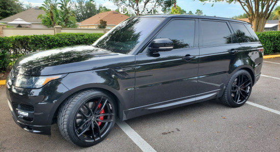 2016 Land Rover Range Rover Sport with 22x10.5 40 Niche Vosso and 31/10 ...