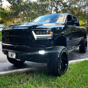 2019 Ram 1500 with 24x12 -44 Fuel Runner and 37/13.5R24 Nitto Ridge ...
