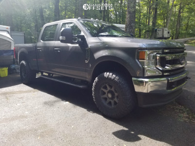 2022 Ford F-250 Super Duty Wheel Offset Aggressive > 1" Outside Fender Leveling Kit | 1825473 ...