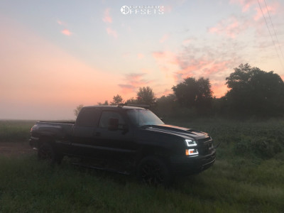 2004 Chevrolet Silverado 1500 with 20x9 25 OE Replicas Gm Snowflake ...