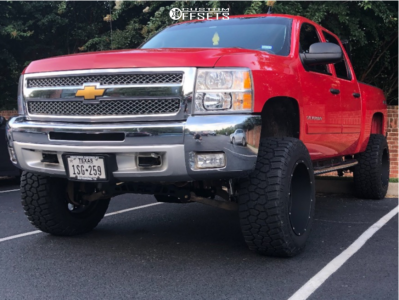 2013 Chevrolet Silverado 1500 with 20x12 -44 Vision Rocker 412 and 35/ ...