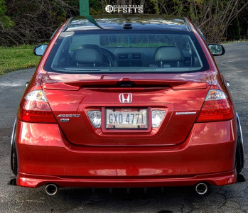 2007 Honda Accord with 18x11.5 9 Weds Erm and 225/35R18 Delinte Ds7 ...