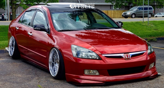 2007 Honda Accord with 18x11.5 9 Weds Erm and 225/35R18 Delinte Ds7 ...