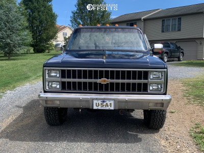 1982 Chevrolet K20 with 16x8 0 Pro Comp 69 and 32/8.5R16 Mickey ...