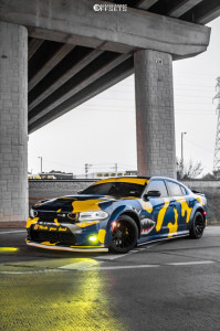 2019 Dodge Charger with 19x11 7 Anovia Elder and 305/30R19 Cooper Zeon ...