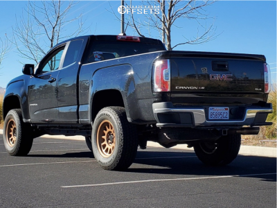2016 GMC Canyon with 17x8.5 0 Method Mr703 and 285/70R17 Milestar ...