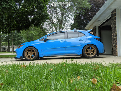 2019 Toyota Corolla with 17x9 35 9SiX9 SIX-1 and 255/40R17 Achilles Atr ...