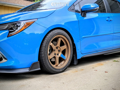 2019 Toyota Corolla with 17x9 35 9SiX9 SIX-1 and 255/40R17 Achilles Atr ...