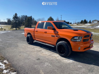 2017 Ram 1500 with 20x12 -51 Vision Rocker and 33/10.5R20 Nitto Ridge ...