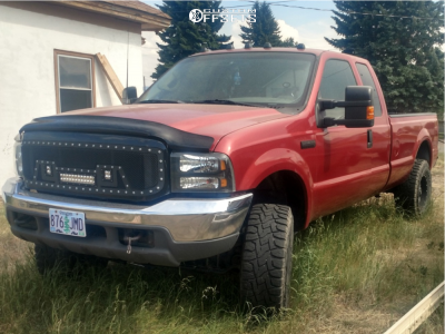 2000 Ford F-250 Super Duty Wheel Offset Aggressive > 1" Outside Fender ...