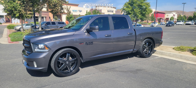 2017 Ram 1500 with 24x10 18 DUB Big Baller and 305/35R24 Nitto NT420V ...