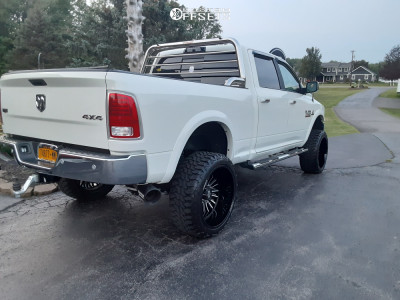2018 Ram 2500 with 24x12 -51 Vision Riot and 35/12.5R24 Haida Mud Champ ...