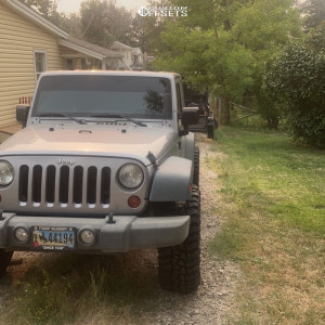 2013 Jeep Wrangler JK Wheel Offset Aggressive > 1" Outside Fender Stock ...