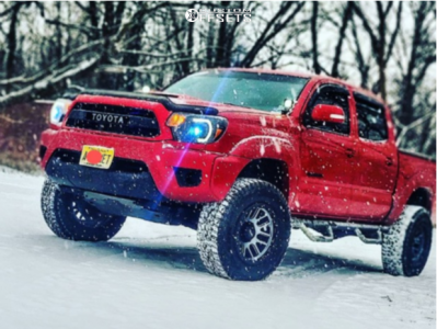 2012 Toyota Tacoma with 17x9 -12 Vision Nemesis and 265/70R17 Falken ...