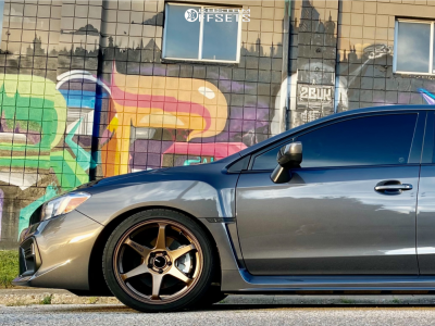 2021 Subaru WRX with 18x9.5 38 Enkei T6r and 255/35R18 Toyo Tires ...