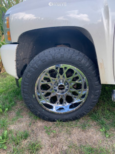 2013 Chevrolet Silverado 1500 with 20x10 -25 Vision Rocker and 33/11 ...