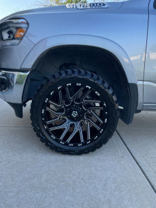 2019 Ram 1500 with 22x10 -24 TIS 554BM and 33/12.5R22 AMP Terrain ...
