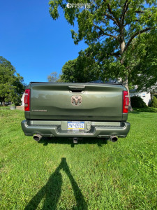 2020 Ram 1500 with 20x10 -18 Fuel Tech and 33/12.5R20 Goodyear Wrangler ...