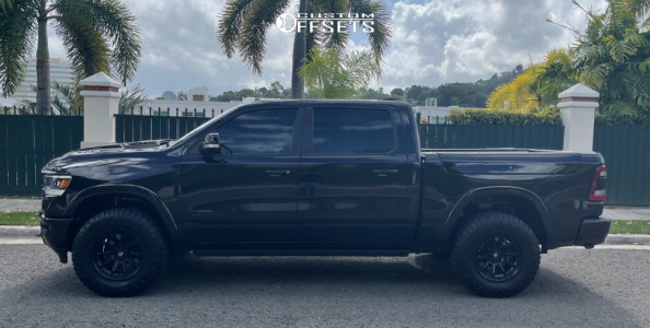 2019 Ram 1500 with 18x9 20 Fuel Torque and 295/70R18 Nitto Ridge ...