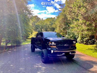 2018 Chevrolet Silverado 1500 with 20x10 -25 Vision Rebel and 33/12 ...