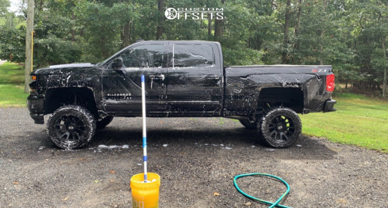 2018 Chevrolet Silverado 1500 with 20x10 -25 Vision Rebel and 33/12 ...
