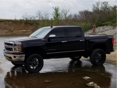 2015 Chevrolet C1500 with 20x12 -44 Hardrock Crusher and 305/50R20 ...