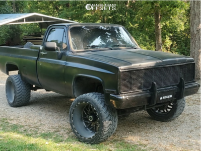 1985 Chevrolet K10 with 22x14 -76 TIS 544 and 33/14.5R22 AMP Mud ...