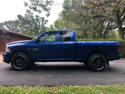 2016 Ram 1500 with 17x9 -12 Mayhem Combat and 285/70R17 General Grabber ...
