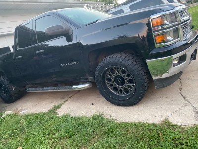 2014 Chevrolet Silverado 1500 with 20x10 -25 Vision Rocker 412 and 275 ...