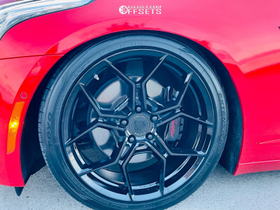 2018 Cadillac CT6 with 20x8.5 35 Blaque Diamond Bd-f25 and 245/40R20 ...