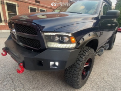 2018 Ram 1500 with 20x10 -24 Vision Fury and 37/12.5R20 Fury Offroad ...