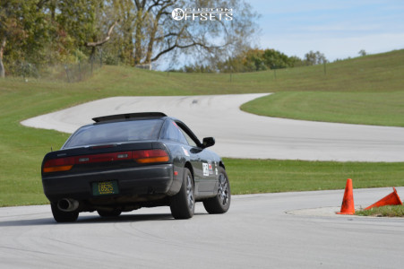 1990 Nissan 240SX with 16x7 38 Vision Cross and 225/50R16 BFGoodrich ...