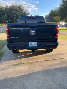2020 Ram 1500 with 20x9 1 Fuel Tech and 35/11.5R20 Nitto Ridge Grappler ...