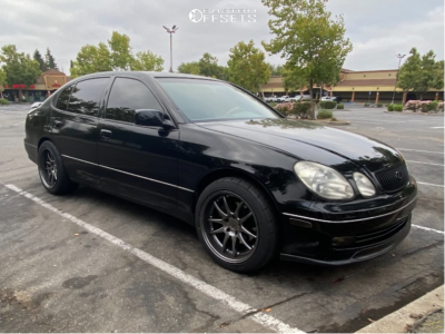 2005 Lexus GS300 with 18x9.5 24 Aodhan Ds02 and 255/40R18 Firestone ...