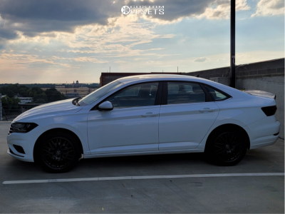 2019 Volkswagen Jetta with 18x8 45 Enkei Ekm3 and 245/40R18 Nitto Neo ...