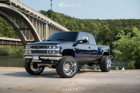 1995 Chevrolet K1500 with 24x14 -81 ARKON OFF-ROAD Caesar and 35/15 ...