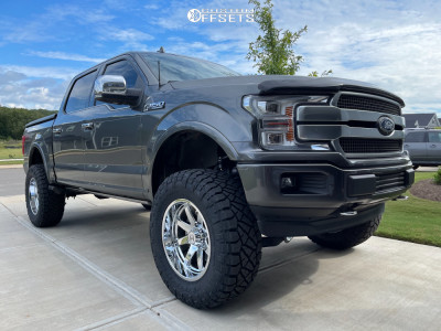 2019 Ford F-150 Wheel Offset Aggressive > 1" Outside Fender Suspension ...