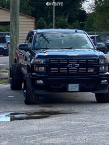 2015 Chevrolet Silverado 1500 with 22x12 -57 Vision Spyder and 33/12 ...