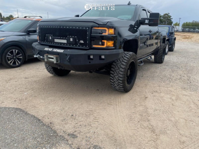 2015 Chevrolet Silverado 3500 HD Wheel Offset Aggressive > 1" Outside ...