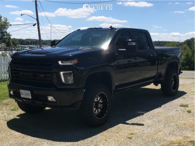 2021 Chevrolet Silverado 2500 HD with 20x10 -25 TIS 544MB and 295/20R20 ...