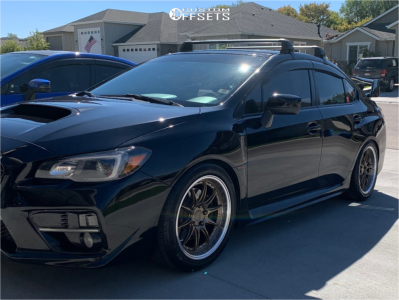 2017 Subaru WRX with 18x8.5 35 Aodhan Ds07 and 245/45R18 Vercelli ...